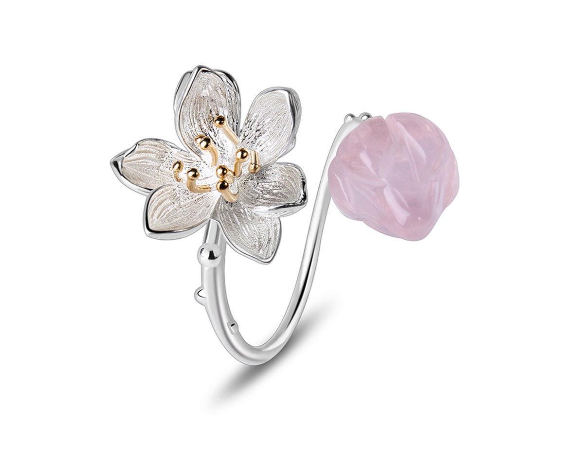 Sterling Silver | Lotus Whispers Ring II - Lotus Fun