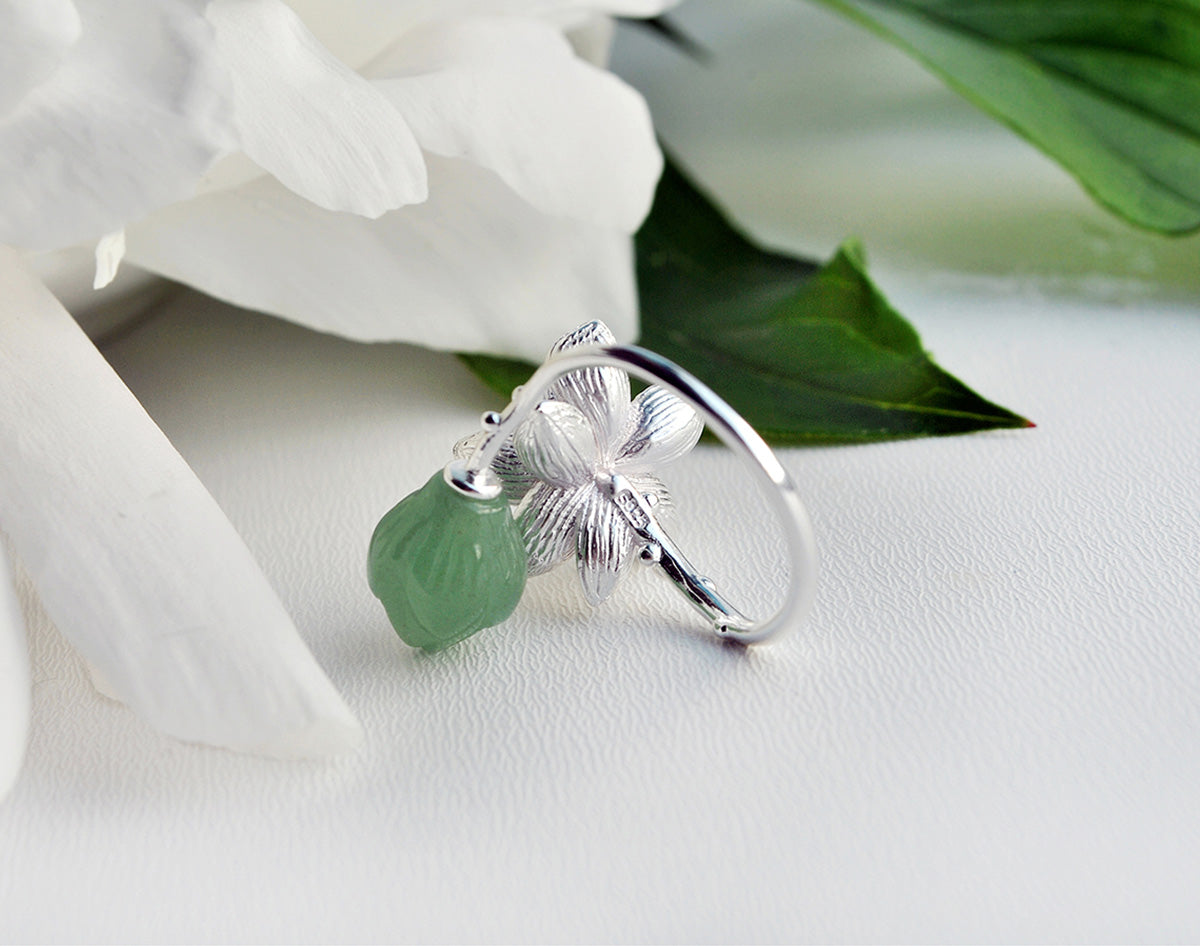 Sterling Silver | Lotus Whispers Ring II - Lotus Fun