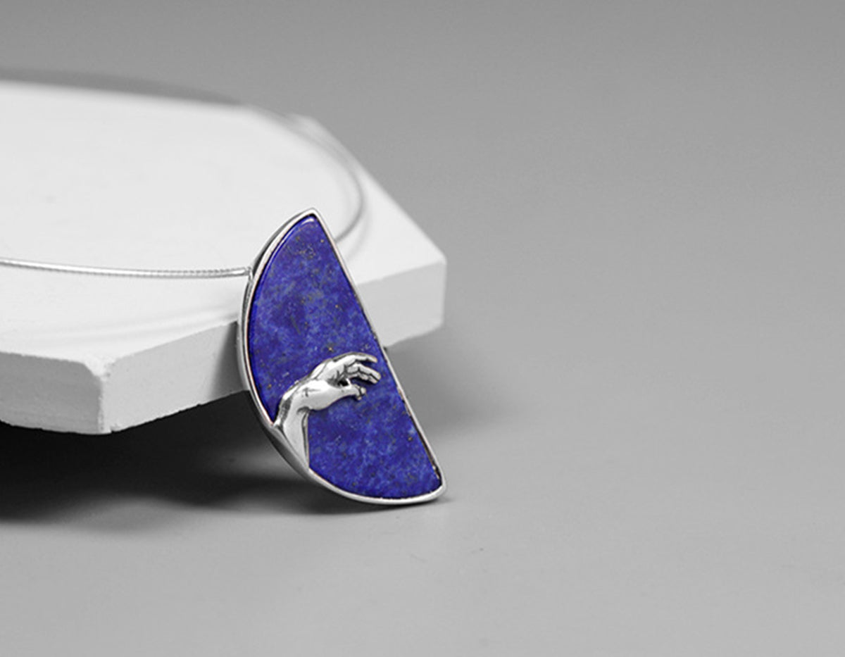 Sterling Silver | Hand of God Pendant - Lotus Fun