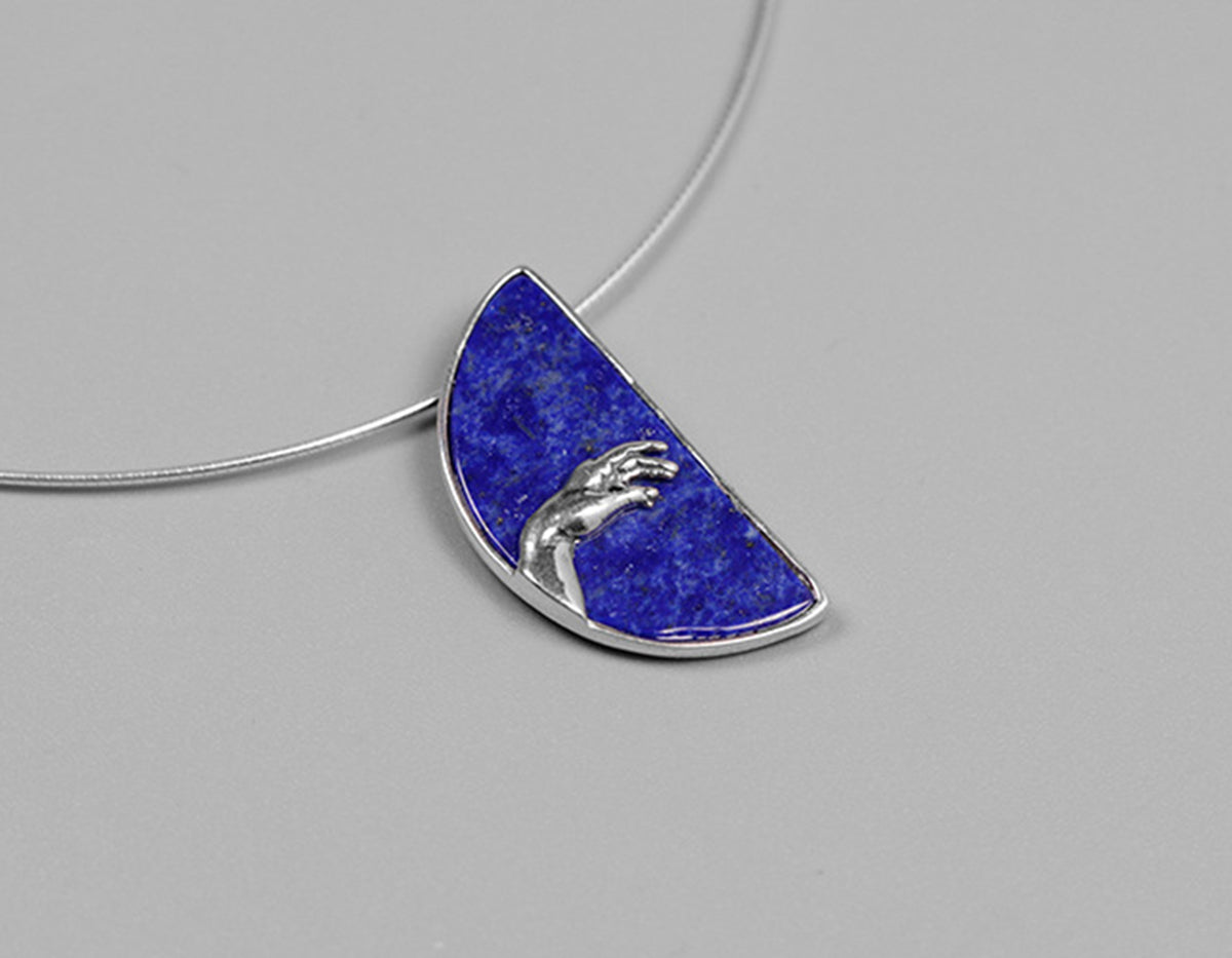 Sterling Silver | Hand of God Pendant - Lotus Fun