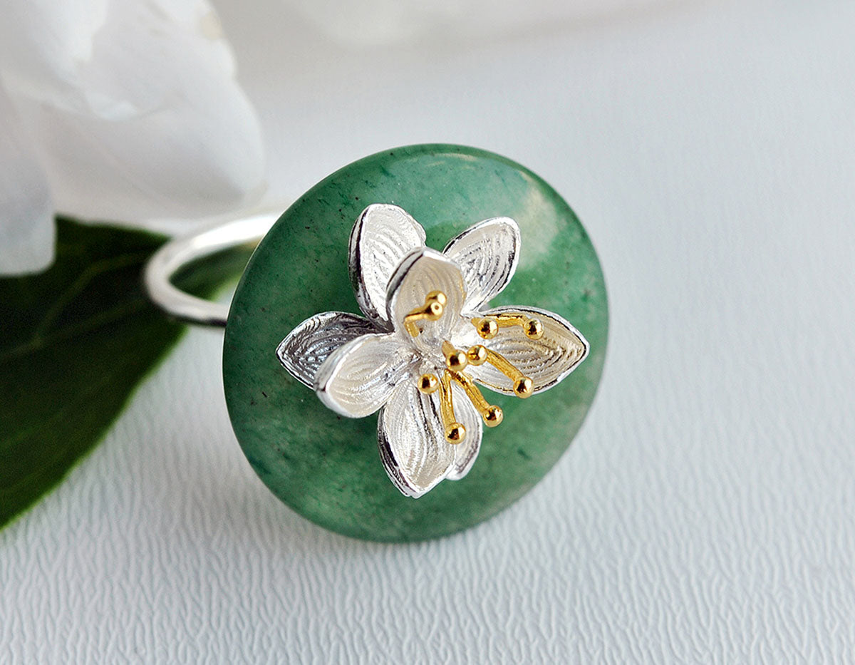 Sterling Silver | Lotus Whispers Ring - Lotus Fun