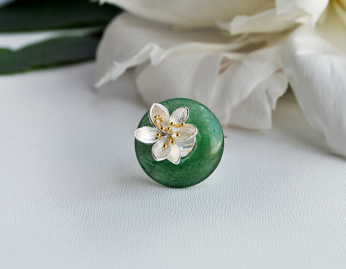 Sterling Silver | Lotus Whispers Ring - Lotus Fun