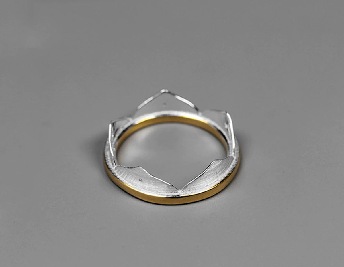 Sterling Silver | Lotus Flower Minimalist Ring - Lotus Fun
