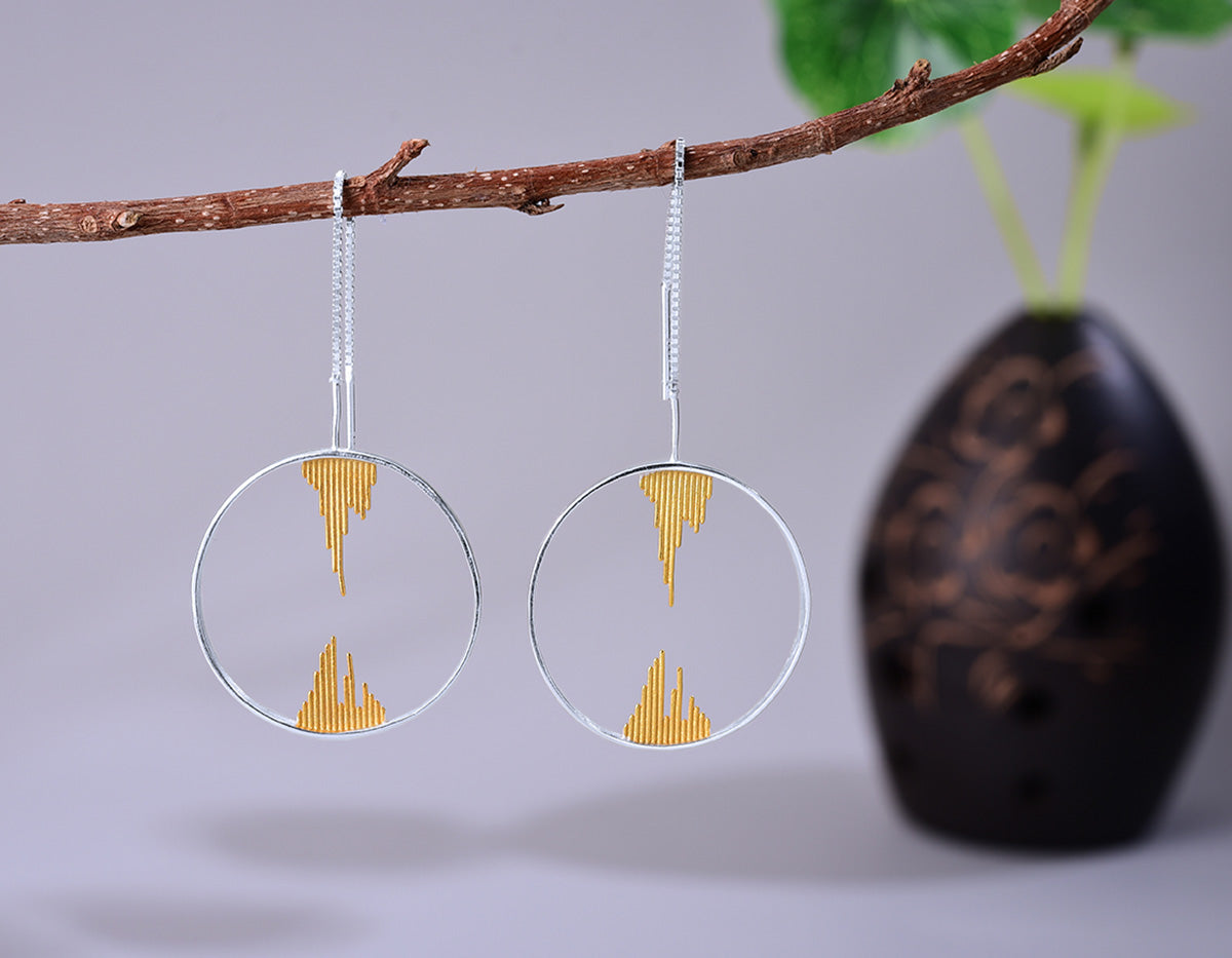 Sterling Silver | Zen Dangle Earring - Lotus Fun